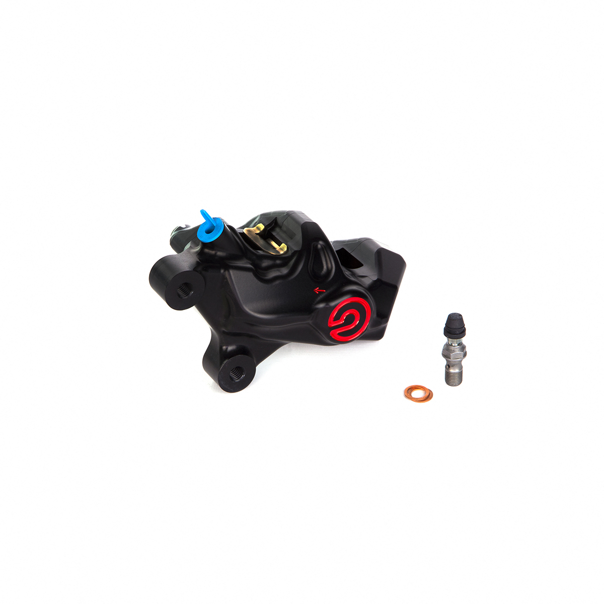 Brembo High Performance Caliper, Left, P4 32mm, .484 Cafe Custom Kit ...