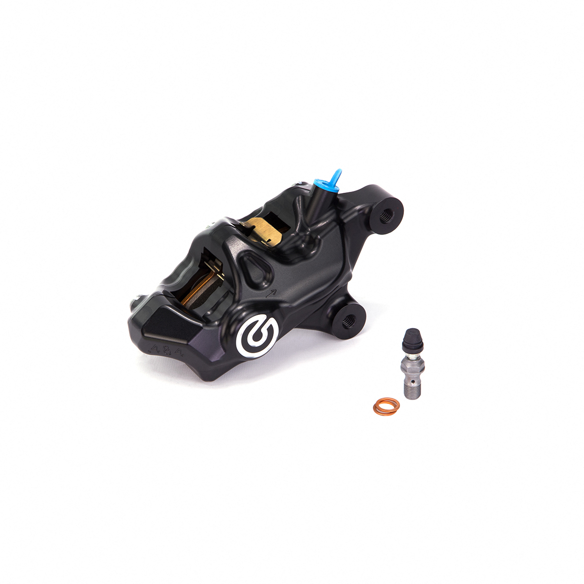 Brembo High Performance Caliper, Right, P4 32mm, .484 Cafe Custom Kit ...